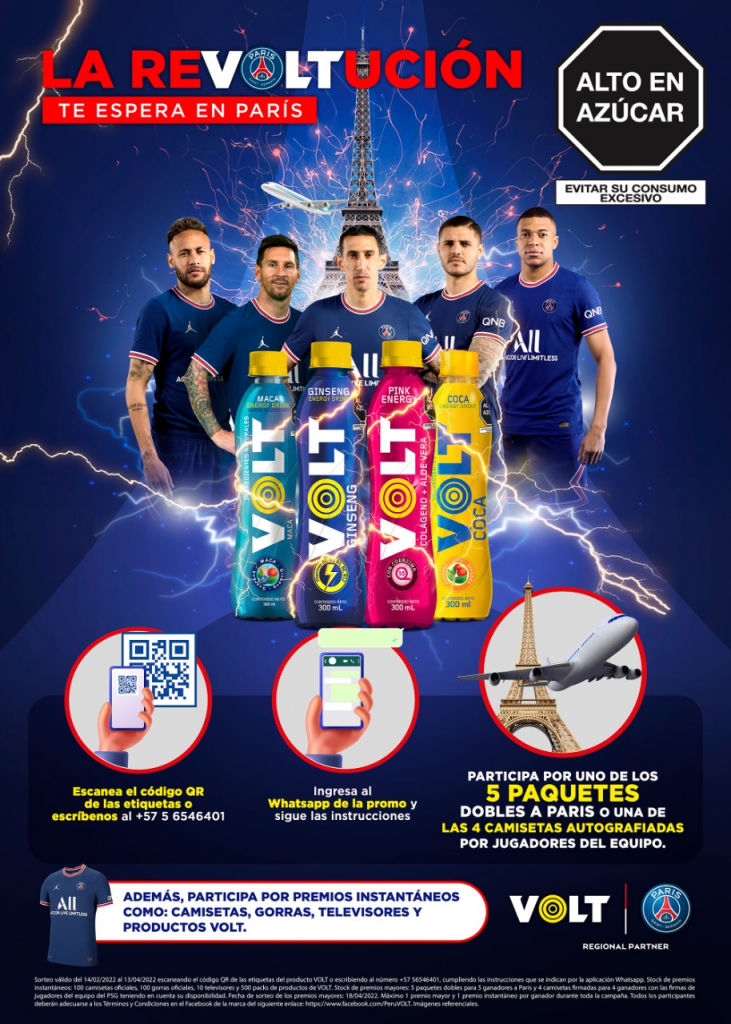 VOLT llevará a 60 ganadores de Latinoamérica a ver un partido del PSG ...