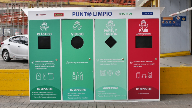Tottus, Open Plaza y Sodimac implementan puntos de acopio de residuos