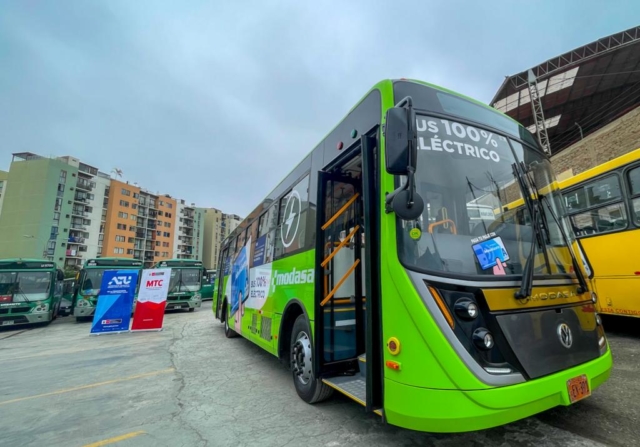 Fabrican en el Perú el primer bus eléctrico de transporte urbano