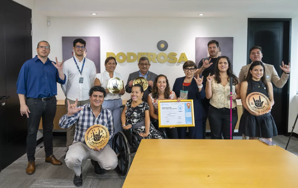 Poderosa es la primera minera del Perú en certificar web inclusiva